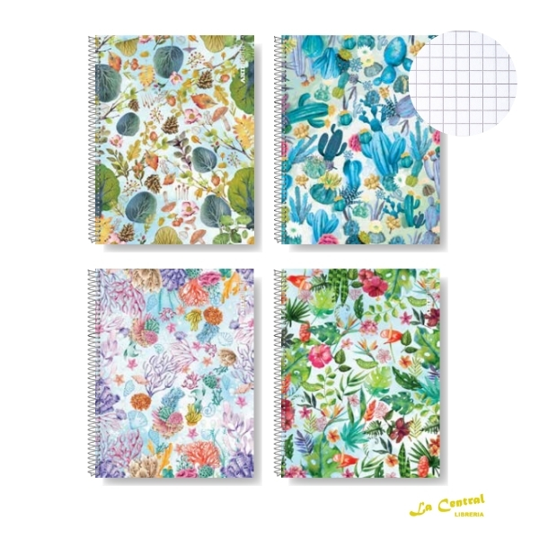 Cuadernos Arte Ninfa A4 Cuad | La Central Librería